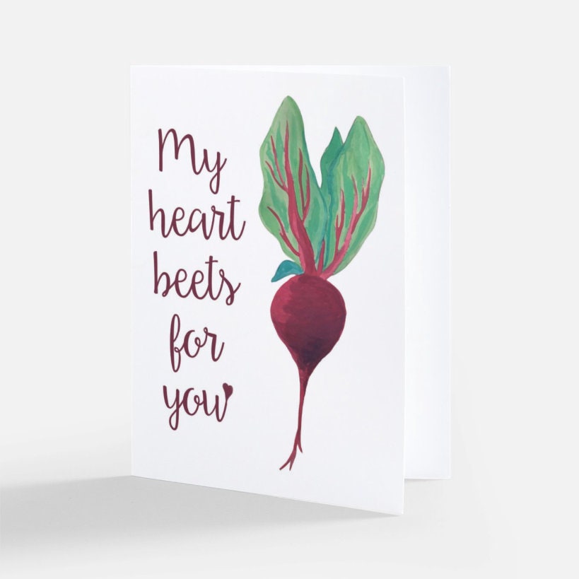 My Heart Beets for You Card - Etsy