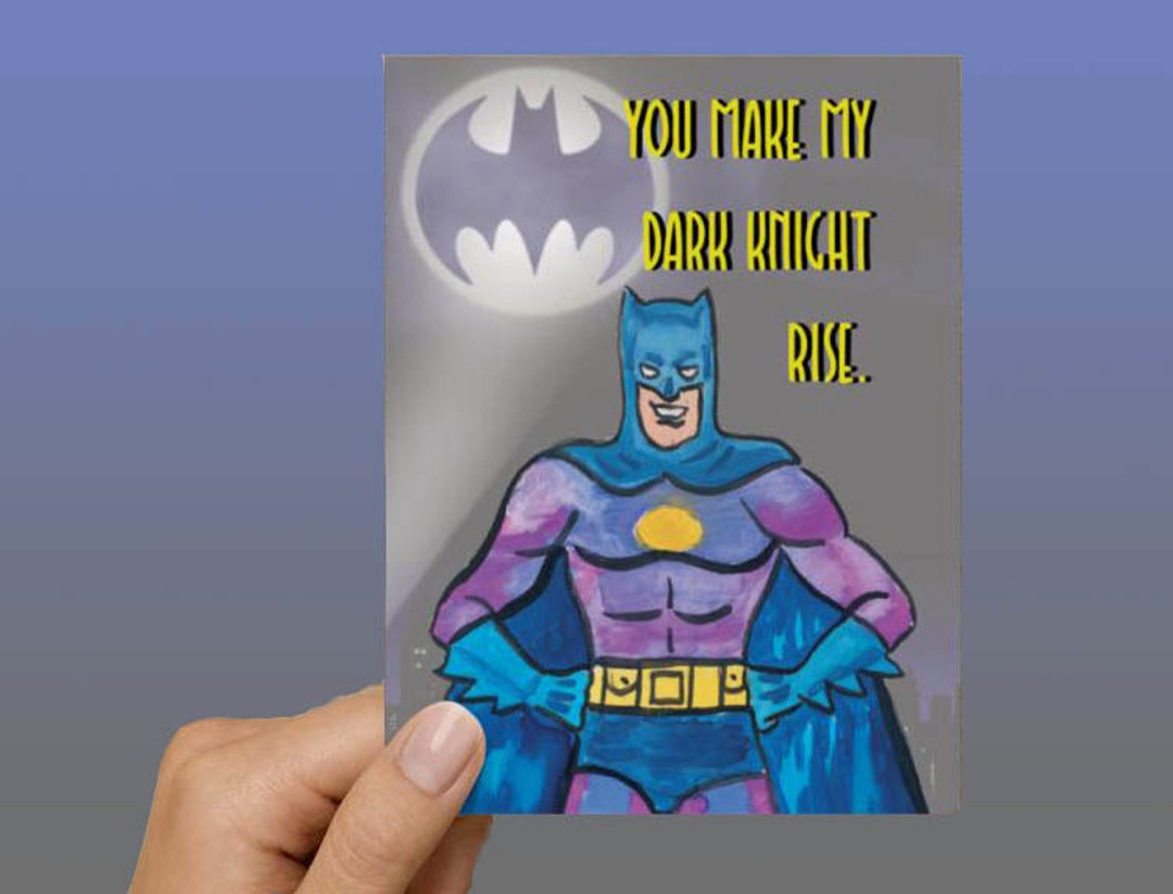 Batman Dark Knight Funny Love Card - Etsy