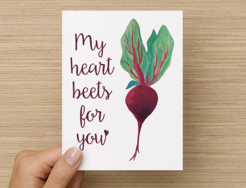 My Heart Beets for You Card - Etsy