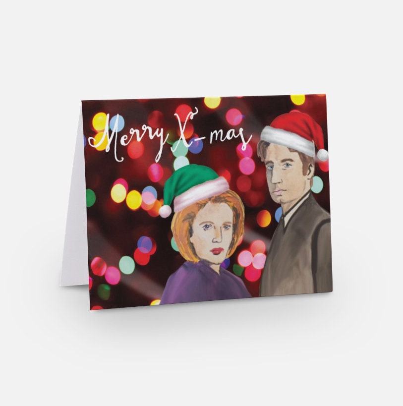 Merry X-mas X-files Christmas Card - Etsy