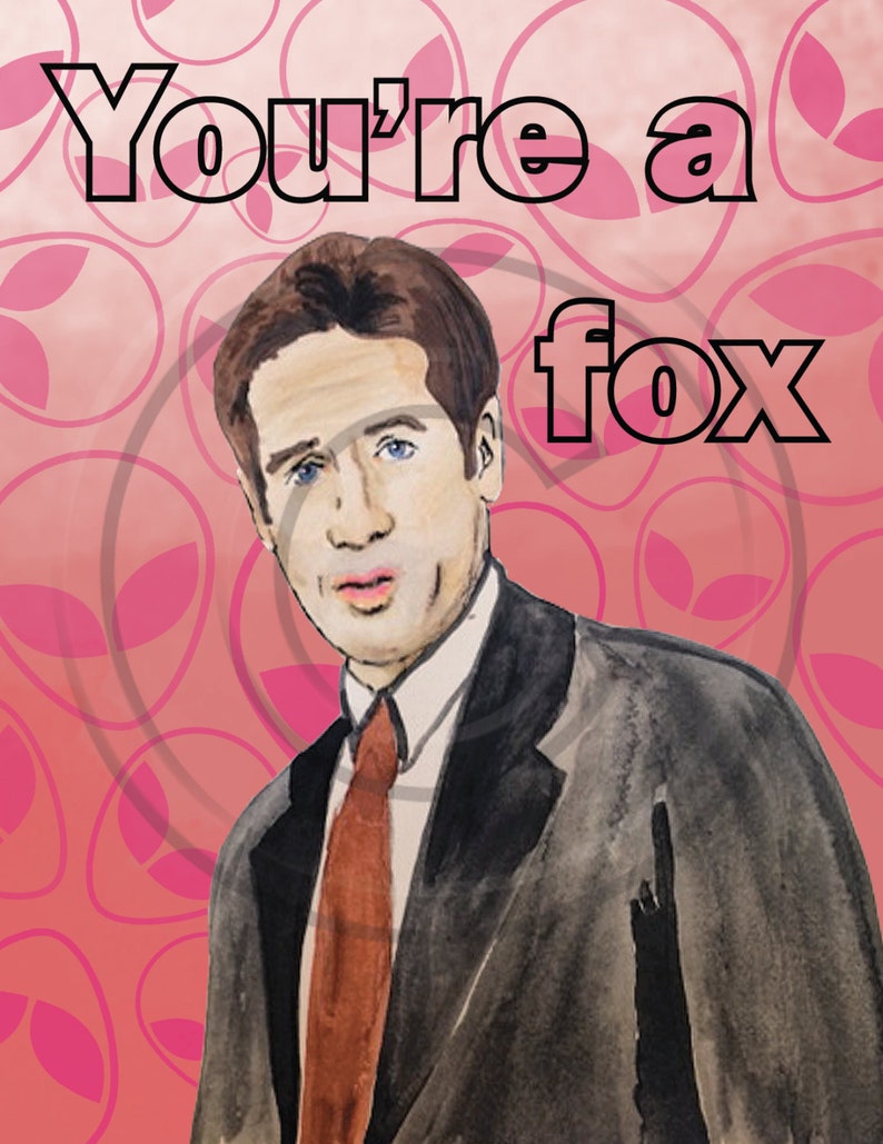 Fox M. Love Card you're a Fox - Etsy