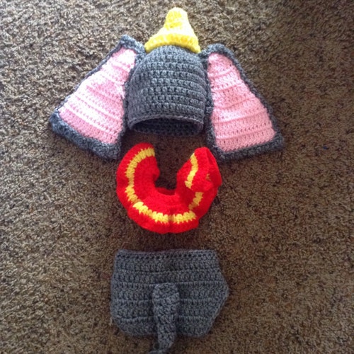 Crochet Dumbo Doll Soft and Plush Doll Soft Toy Doll Plush | Etsy