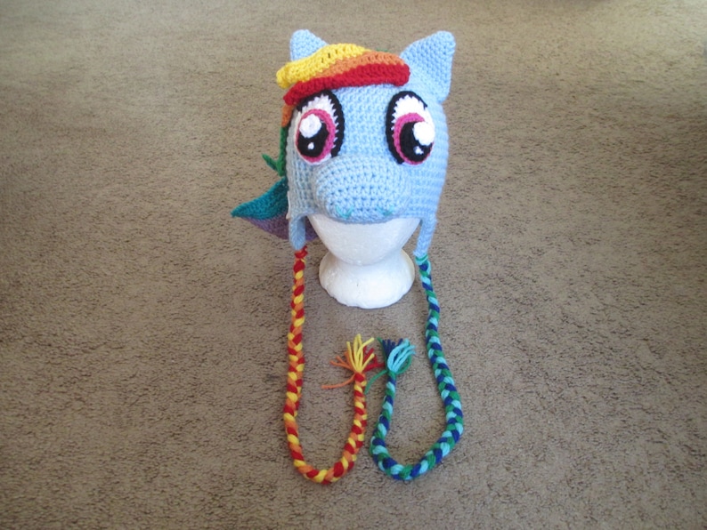 My Little Pony Rainbow Dash Hat/rainbow Dash Costume/pony - Etsy