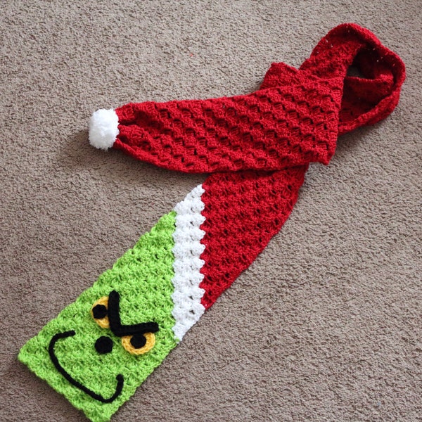Santa Scarf - Etsy