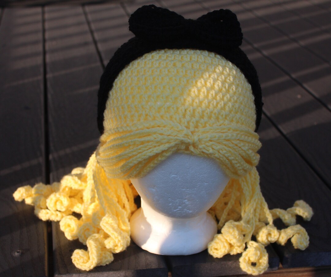 Crocheted Alice in Wonderland Wig-----dress Up--costume - Etsy