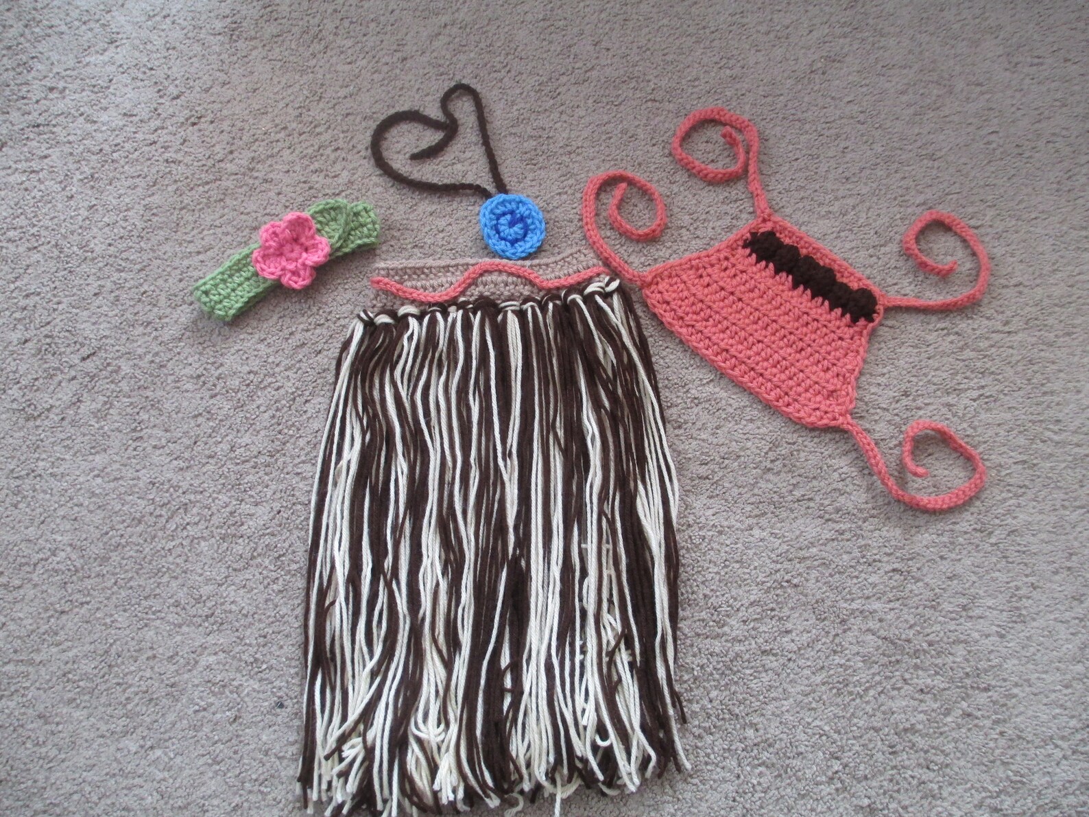 Moana Inspired Costume/Crochet Princess Moana Skirt Top and | Etsy