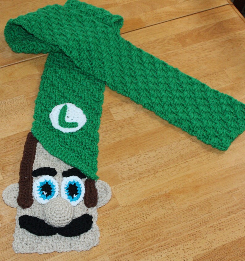 Super Mario and Luigi Scarf--mario Brothers-----made to ORDER - Etsy