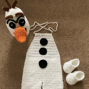 Baby Olaf Costume/ Infant Olaf Hat/infant Olaf Costume/ Olaf Baby ...