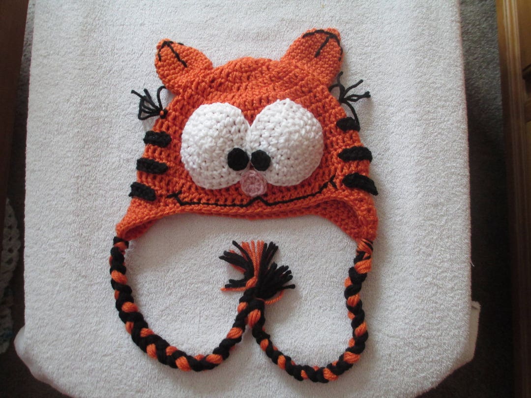 Garfield Hat/crocheted Garfield Hat/garfield Costume/made TO - Etsy UK