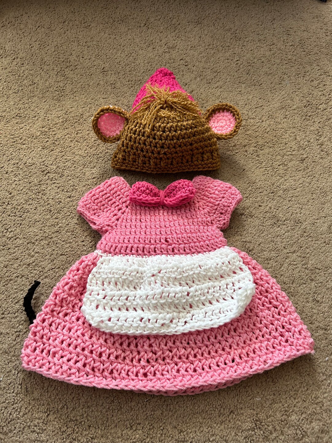 Perla Mouse Costume/cinderella Pink Mouse Costume/mouse Costume/ Mouse ...
