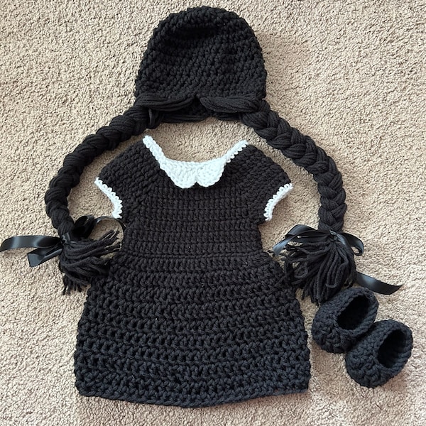 Wednesday Addams Infant Costume - Etsy