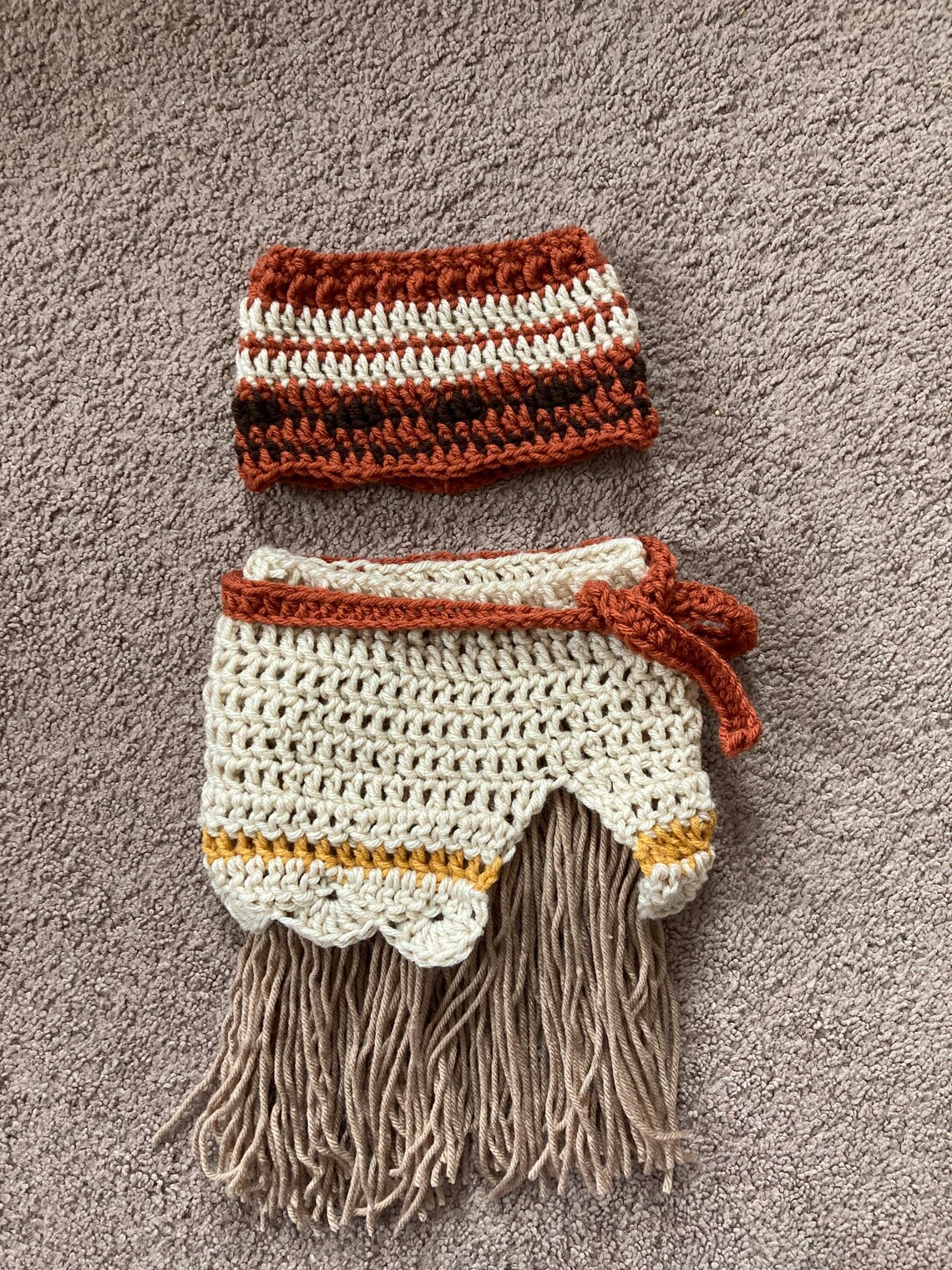 Moana Inspired Costume/crochet Princess Moana Skirt Top and - Etsy