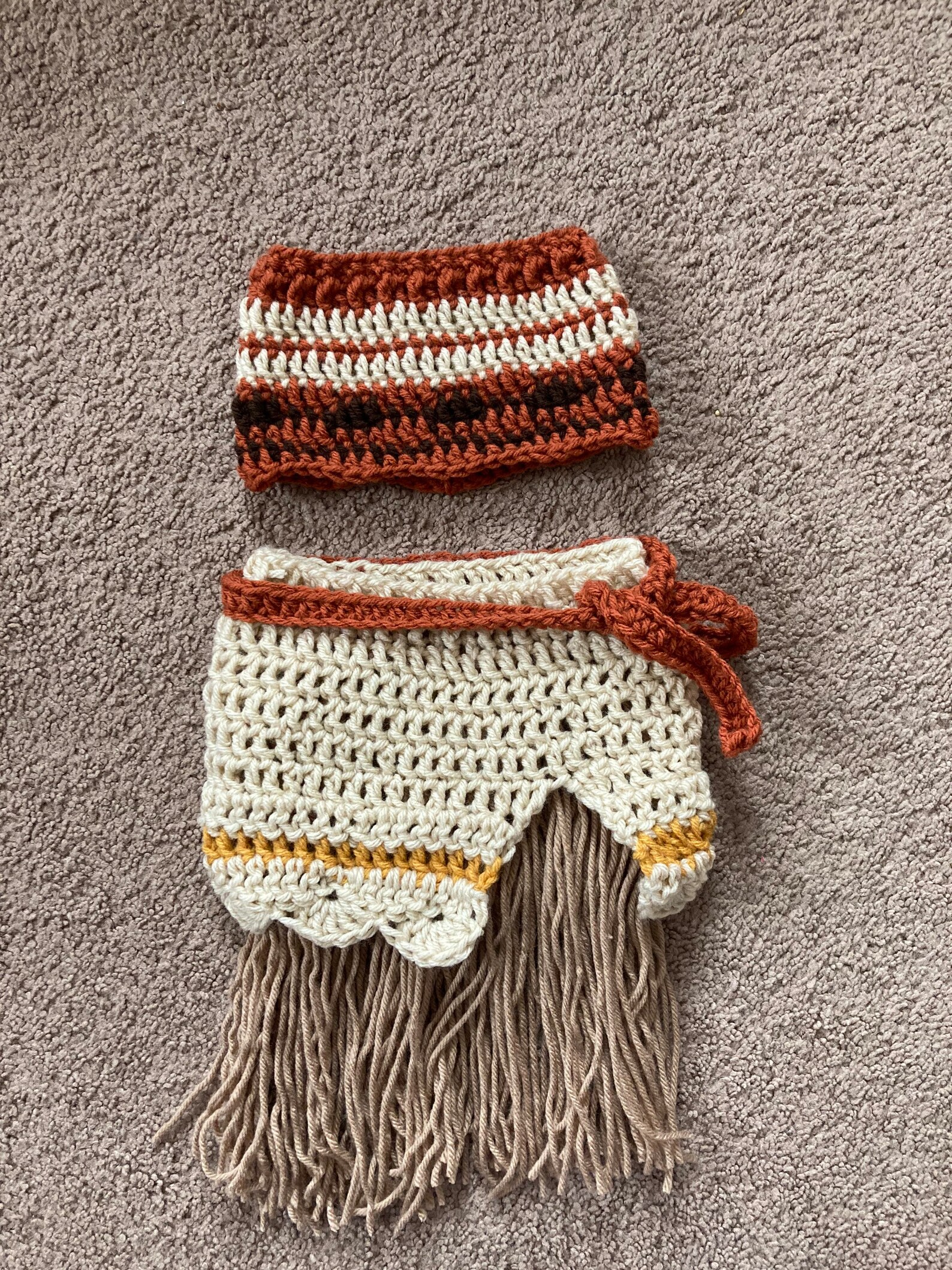 Moana Inspired Costume/crochet Princess Moana Skirt Top and - Etsy