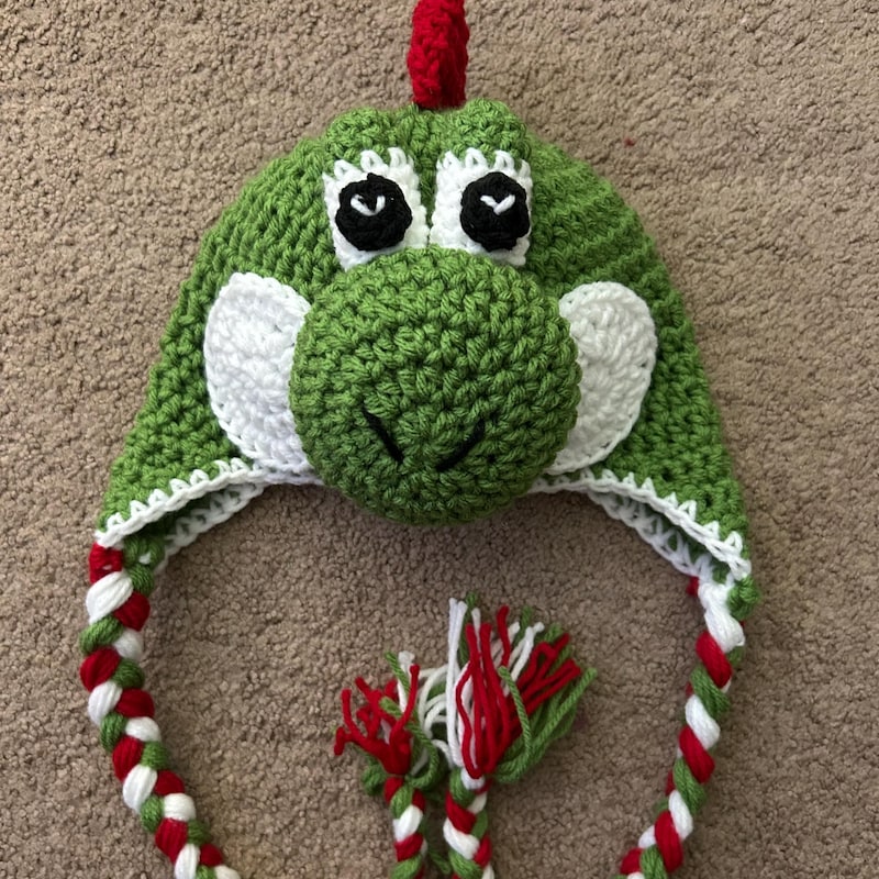 Yoshi Hat - Etsy