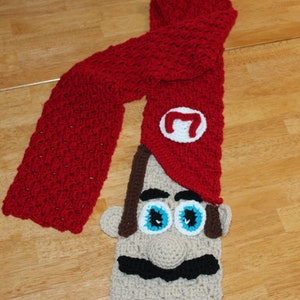 Super Mario and Luigi Scarf--mario Brothers-----made to ORDER - Etsy