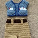 Crochet Mailman Costume/post Office Worker Costume/halloween Costume ...