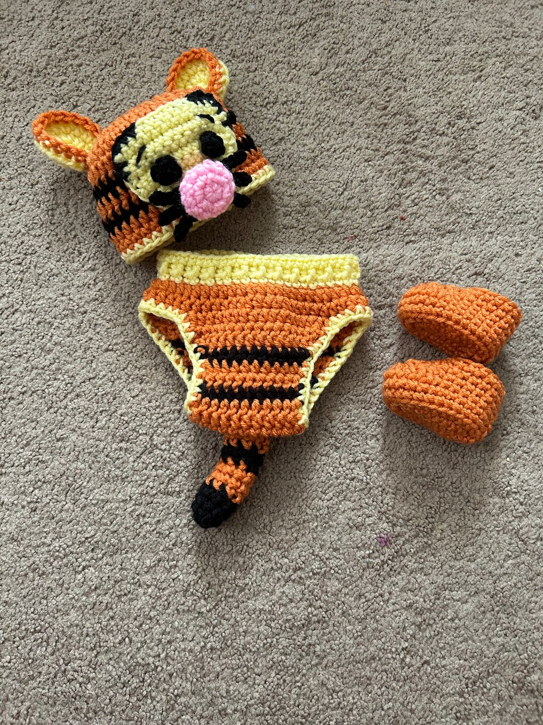 Crochet Tigger Baby Costume: Winnie the Pooh Inspired Photo Prop - Etsy