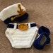 Captain Baby Costume, Newborn Sailor Outfit, Baby Boy, Nautical ...