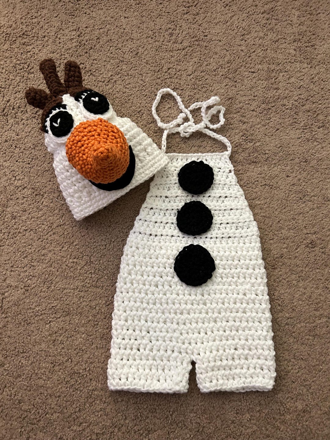 Baby Olaf Costume/ Infant Olaf Hat/infant Olaf Costume/ Olaf Baby ...