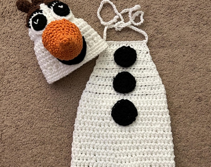 Baby Olaf Costume/ Infant Olaf Hat/infant Olaf Costume/ Olaf Baby ...