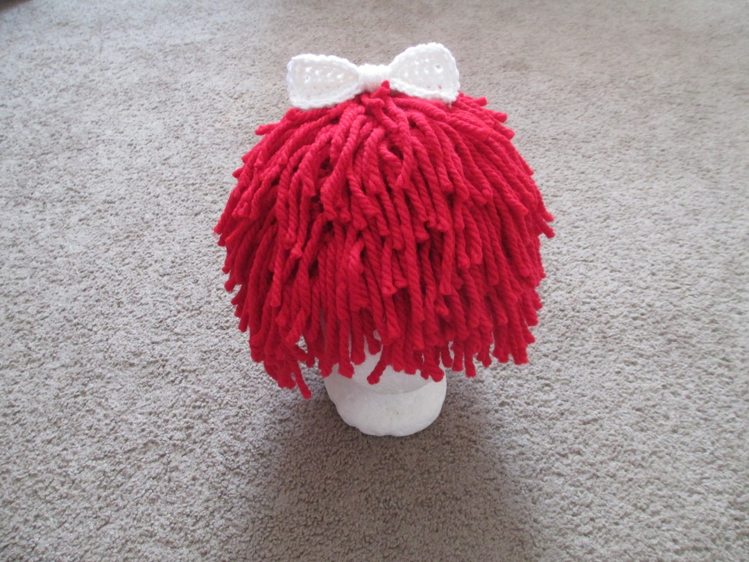 Crocheted Raggedy Ann Wig/rag Doll Wig/newborn Photography/made TO ...