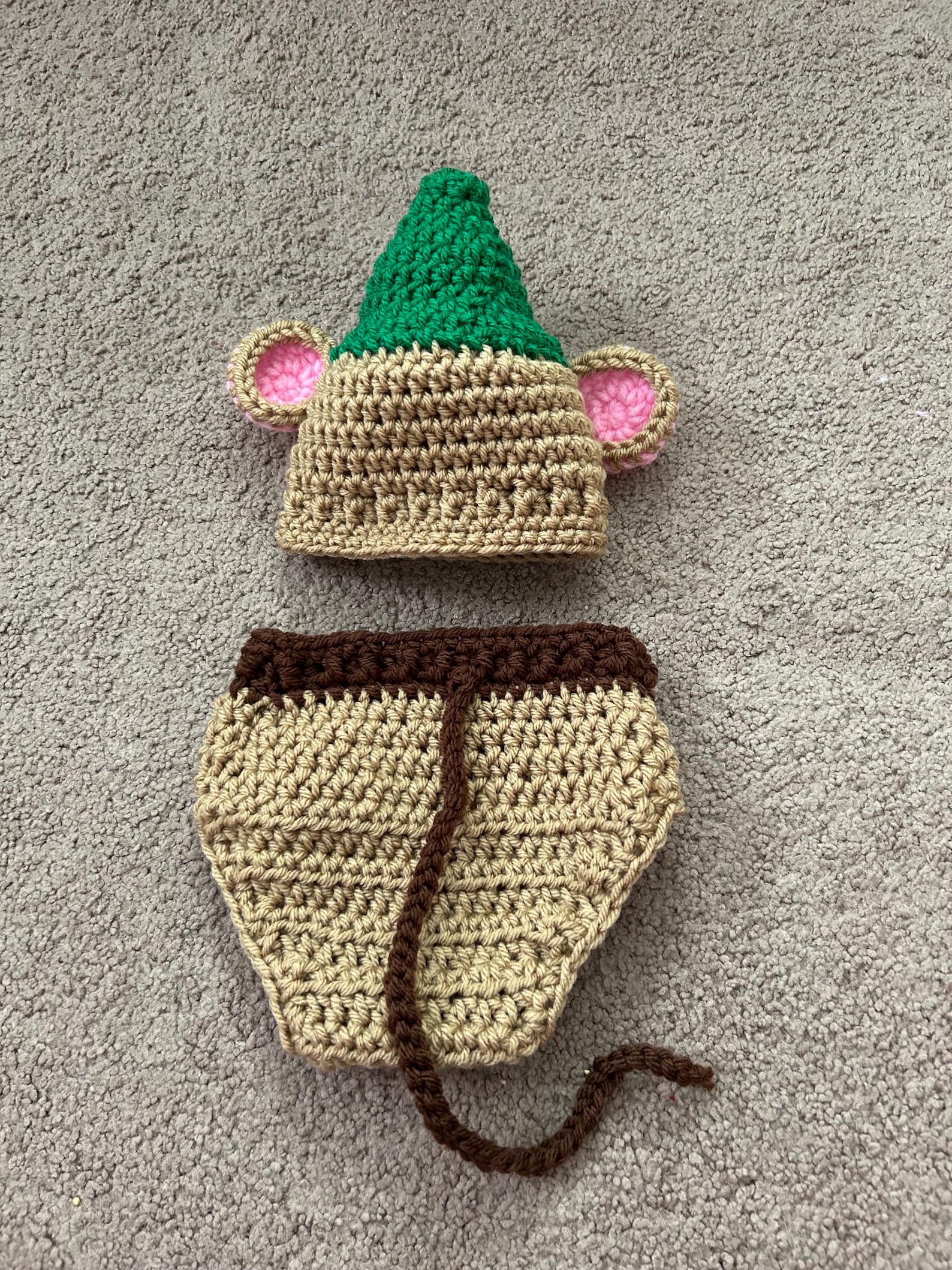 Crocheted Gus Gus Mouse Costume: Cinderella Inspired Baby Outfit - Etsy