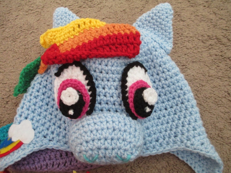 My Little Pony Rainbow Dash Hat/rainbow Dash Costume/pony - Etsy