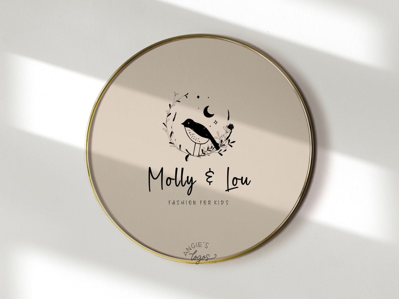 DIY Signature Logo. Instant Download Logo. Bird Logo Design. - Etsy