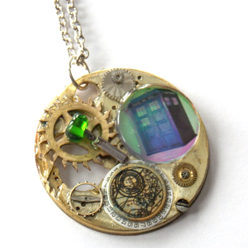 Tardis Key Necklace - Etsy