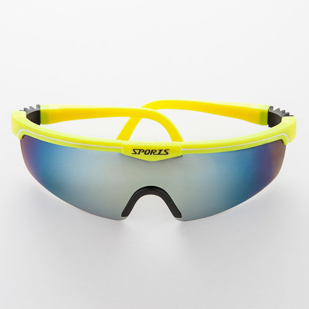 90s Sports Biker Wrap Around Sunglass - Cosmo - Etsy