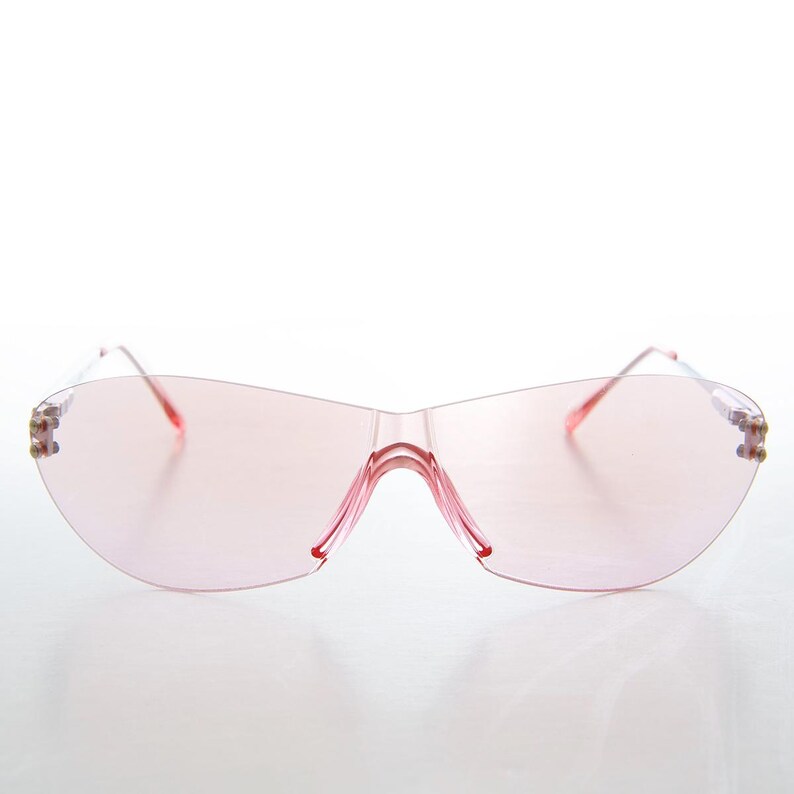 Cybercore Pastel Rimless Sunglasses - Laszlo - Etsy