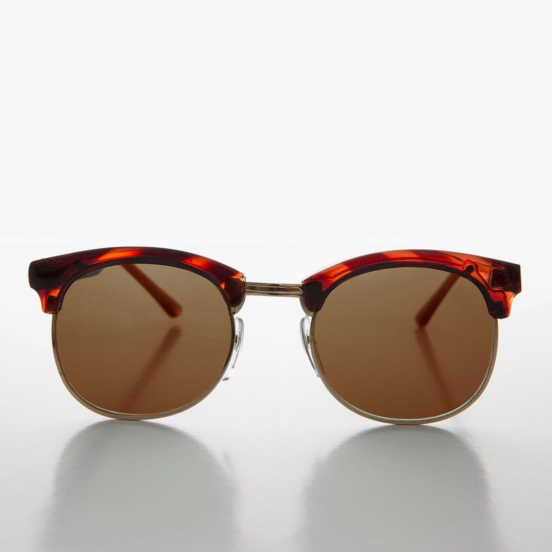 Half Frame Hipster 80s Vintage Sunglass - Mickey - Etsy