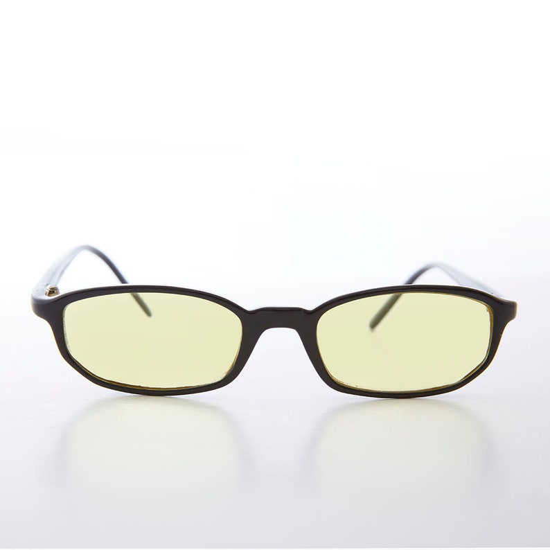 Small Black Rectangle Tinted Lens Vintage Sunglasses - Bard 2 - Etsy