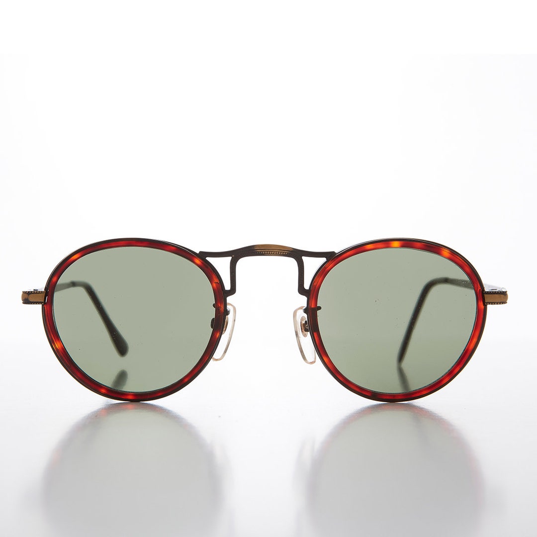 Round Old Fashioned Spectacle Vintage Sunglasses Gatsby 2 - Etsy