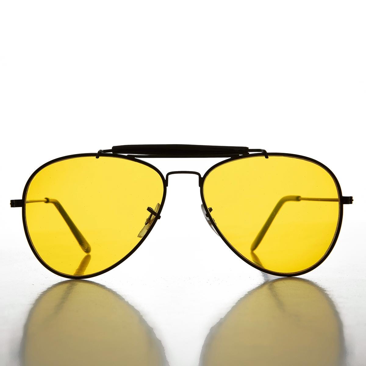Yellow Lens Classic Aviator - Dusk - Etsy