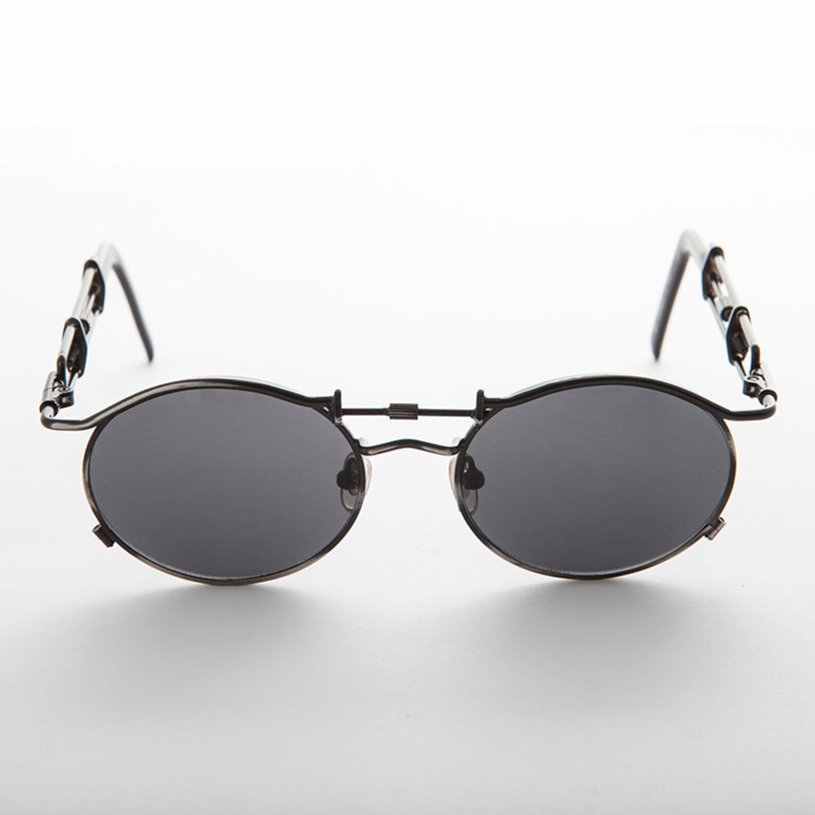 Steampunk Sunglass With Oval Lens and Intricate Temple Design - Etsy