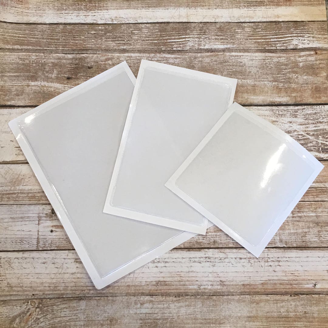 Adhesive Vinyl Pocket Pouches |planner Pockets |traveler's Notebook| TN ...