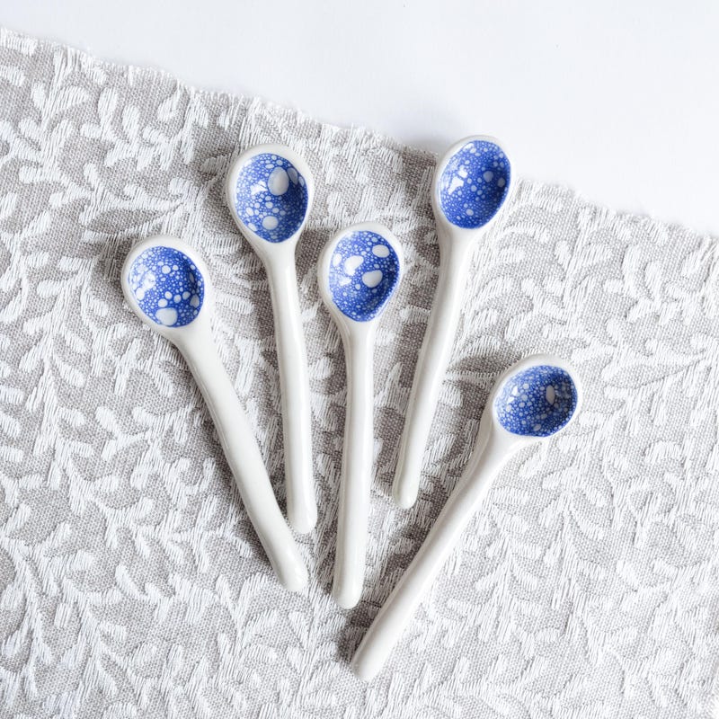 Ceramic Spice Spoons - Etsy