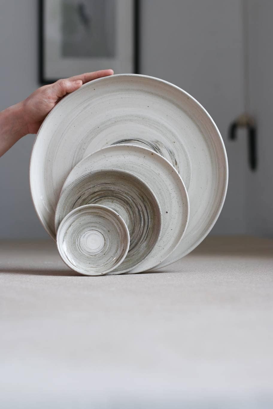 Small Medium Large Sandscape Collection Ceramic Plate - Etsy UK