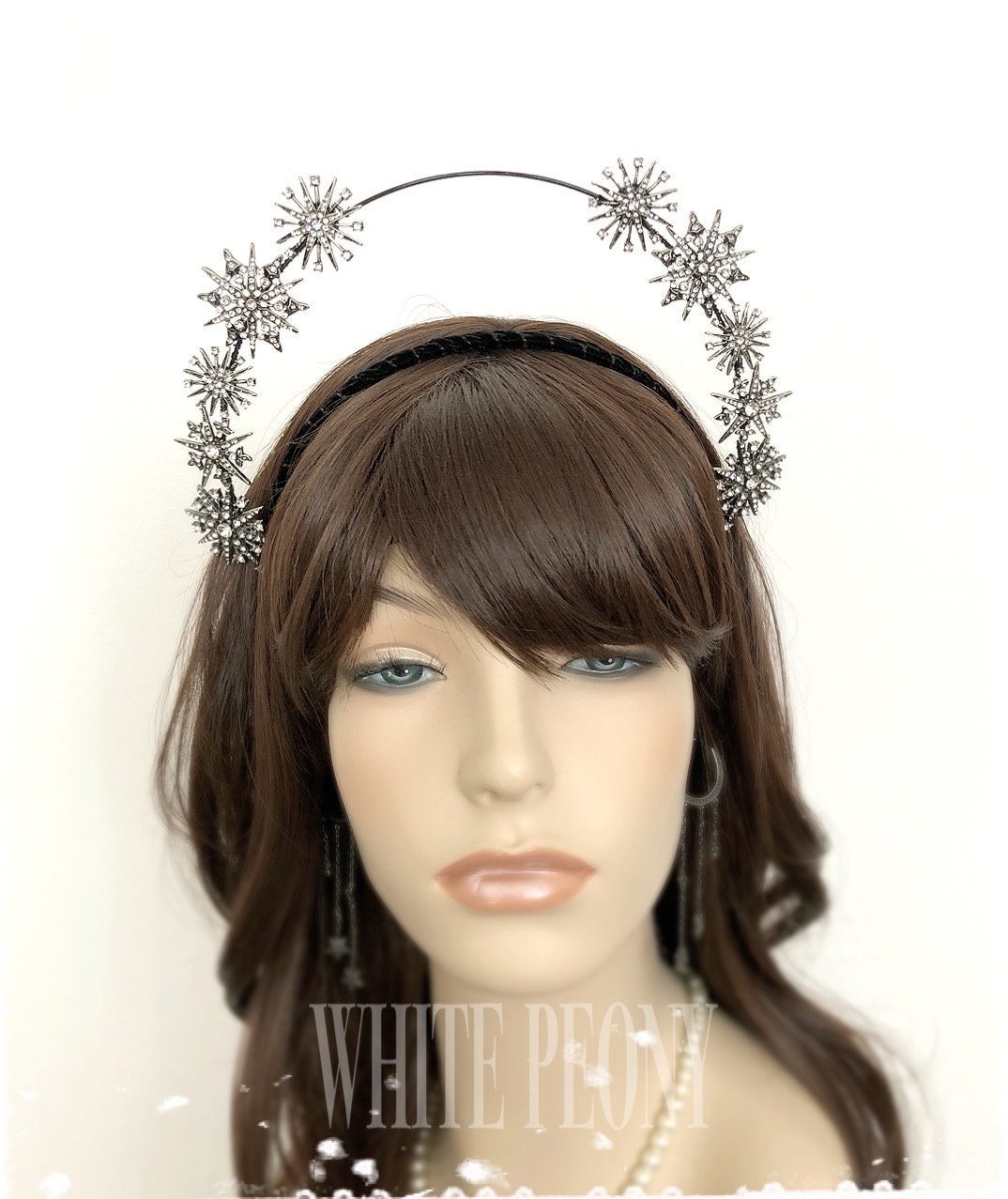 Celestial Starburst Halo Tiara Headpiece-galaxy Art Deco | Etsy