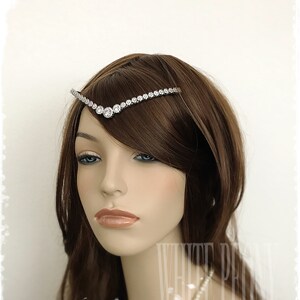 Crystal V Shape Circlet Tiara Simple Modern Minimal Wedding-clear Cubic ...