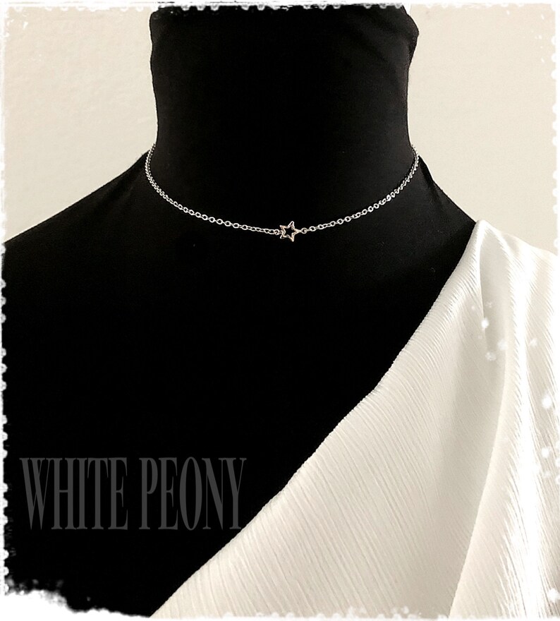 Celestial Bridal Shooting Star Triple Chain Backdrop Choker - Etsy