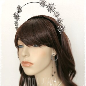 Celestial Starburst Halo Tiara Headpiece-galaxy Art Deco Gatsby Boho ...