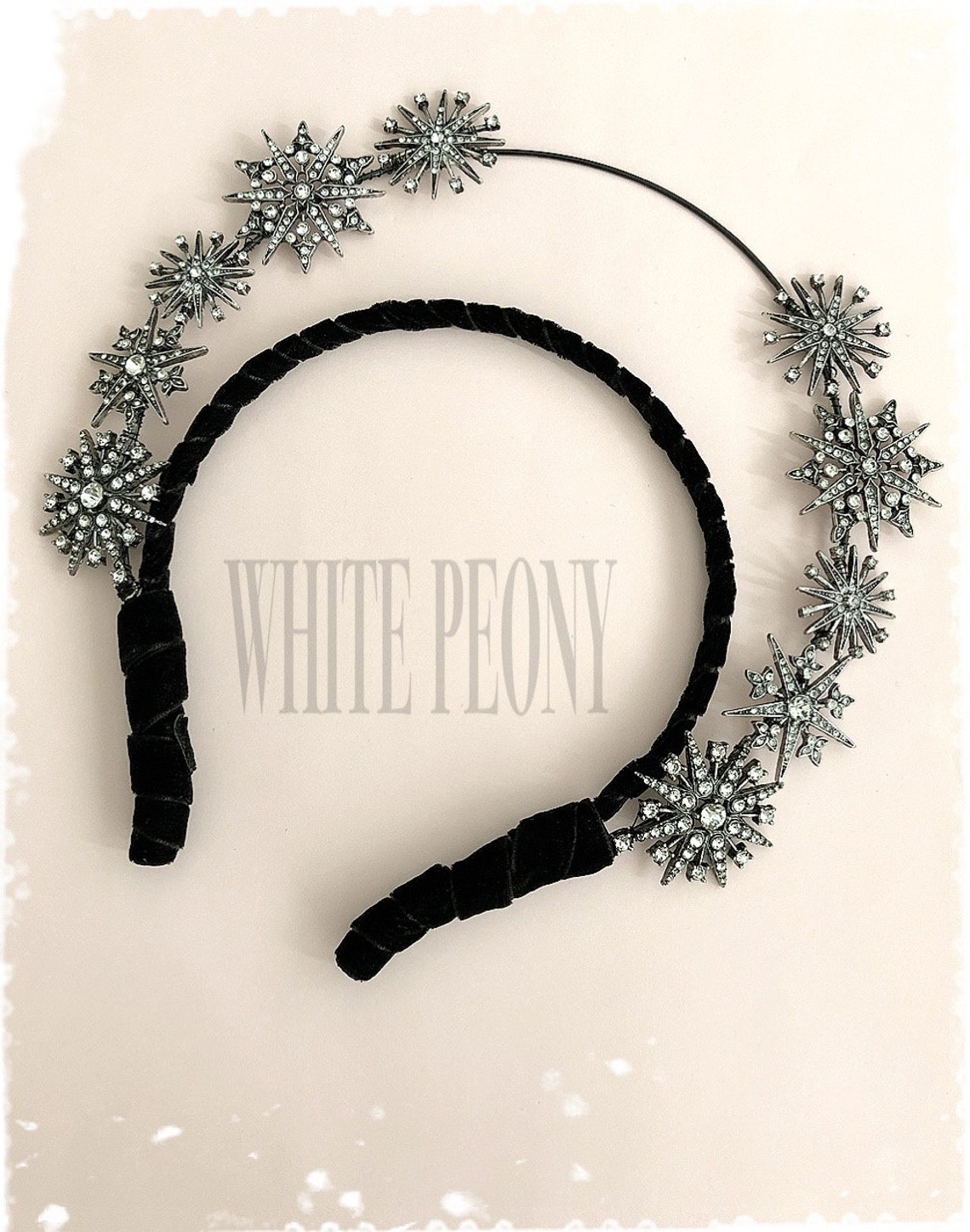 Celestial Starburst Halo Tiara Headpiece-galaxy Art Deco | Etsy