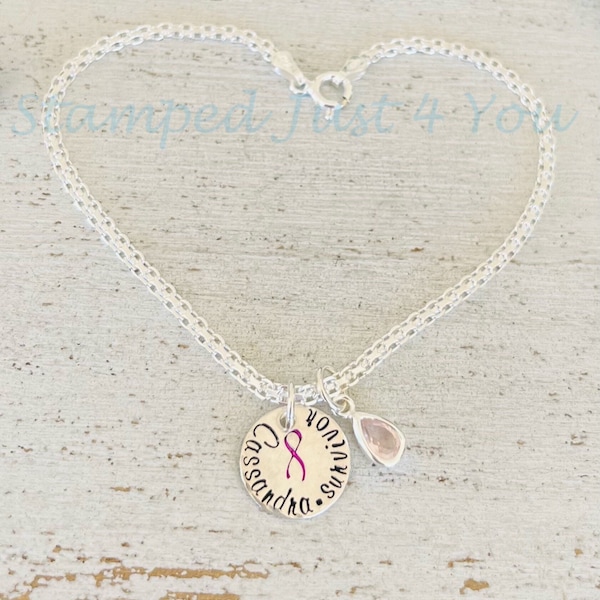Cancer Survivor Sterling Silver Bracelet - Etsy