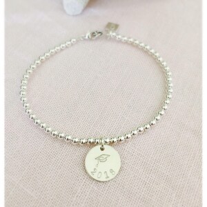 Custom Graduation Bracelet Graduation Gift Ideas Silver - Etsy