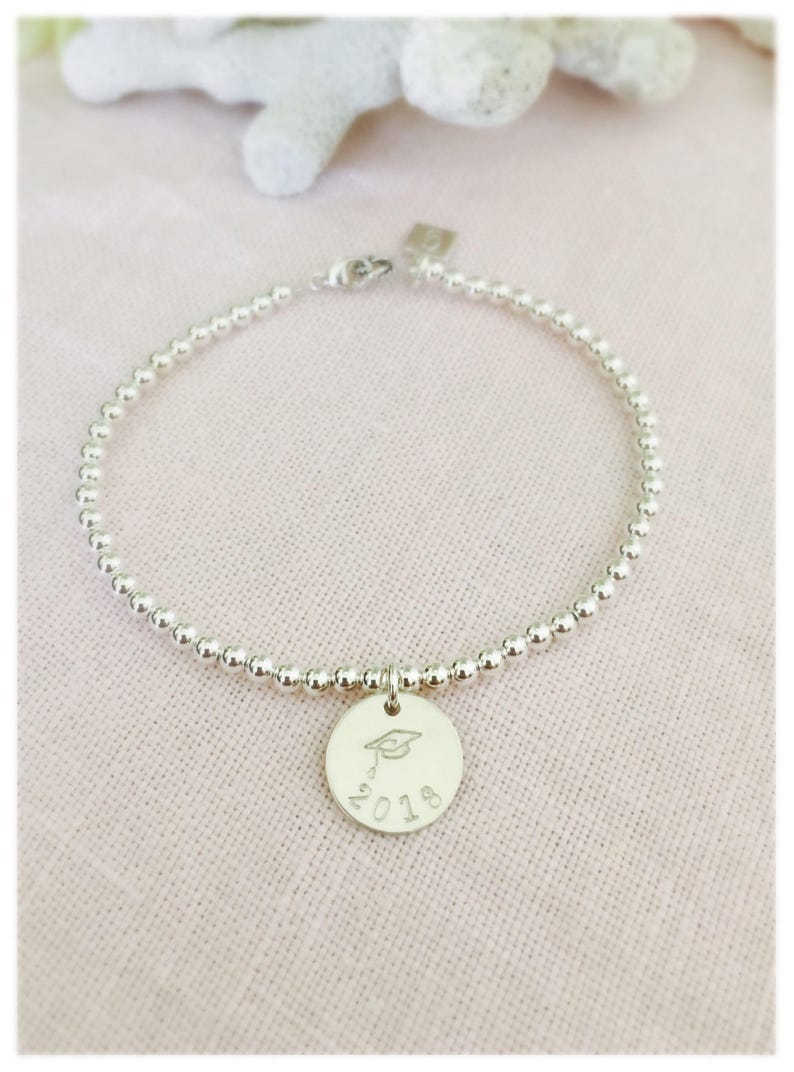 Custom Graduation Bracelet Graduation Gift Ideas Silver | Etsy