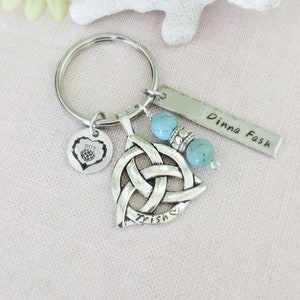 Personalized Celtic Knot Keychain, Scottish Keychain, Kilt Charm, Kilt ...