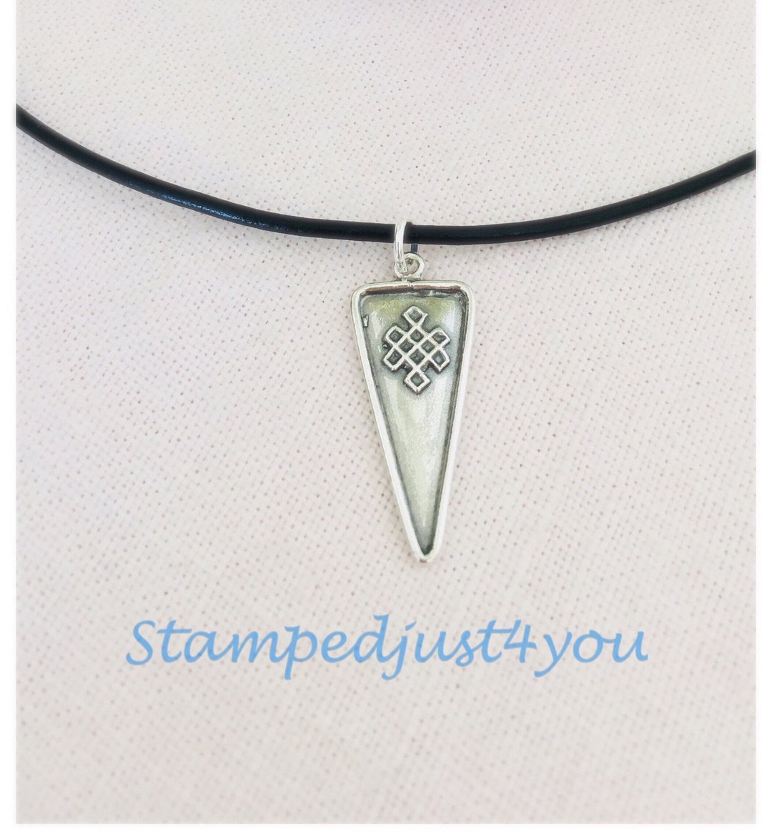 Mens Sterling Silver Celtic Leather Necklace, Irish Charm Necklace - Etsy