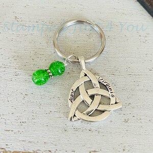 Personalized Celtic Knot Keychain, Scottish Keychain, Kilt Charm, Kilt ...